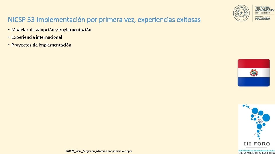NICSP 33 Implementacin por primera vez experiencias exitosas