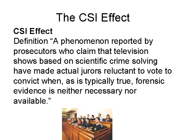 SUPA FORENSIC SCIENCE Introduction Chapter 1 What is