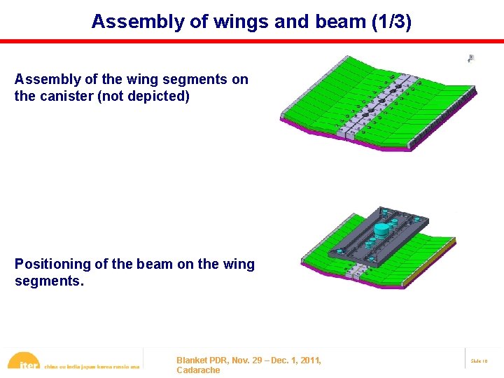 First Wall Panel Overview Typical Dimensions and weight