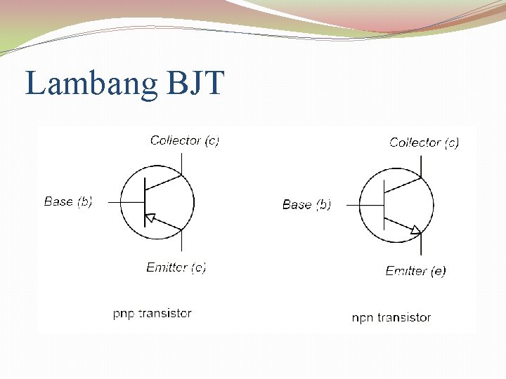 Transistor Bipolar BJT Bipolar Junction Transistor Pertemuan 2