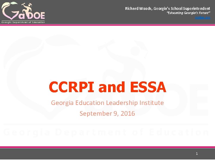 Richard Woods Georgias School Superintendent Educating Georgias Future