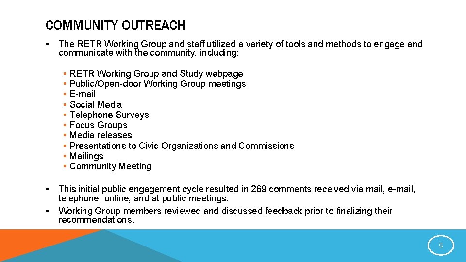 REAL ESTATE TAX RELIEF RETR COUNTY BOARD BRIEFING