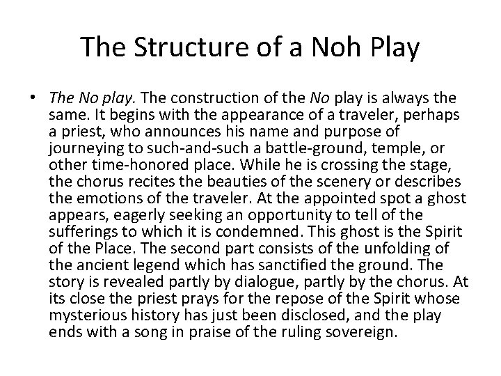 Ikuta Adaptation How to write a Noh Play