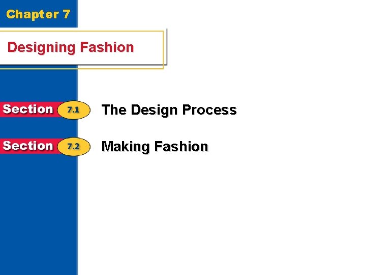Chapter 7 Designing Fashion The Design Process Making