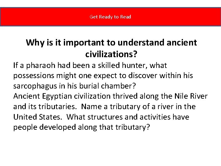 Get Ready to Read Why is it important