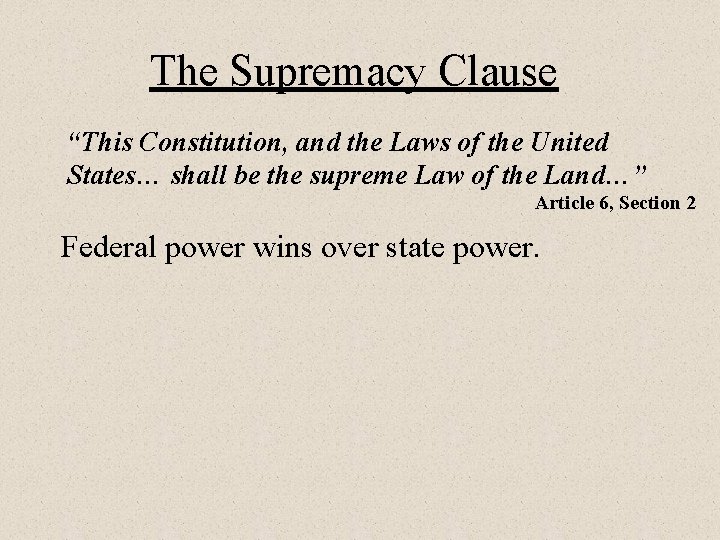 The Constitution and its Influence on Business OBE