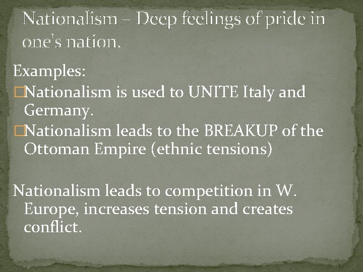 Introduction to World War I WWI is aboutrising