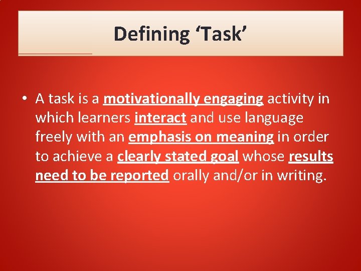 Textbased Prediction Tasks within a TBLT Framework Glen