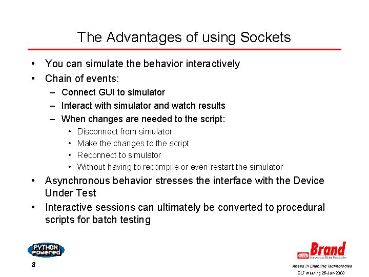 Logo Extending the Visual Elite Simulator with Python