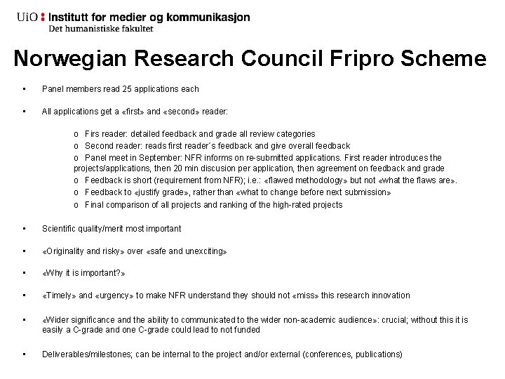Research strategy Son May 2017 The current landscape