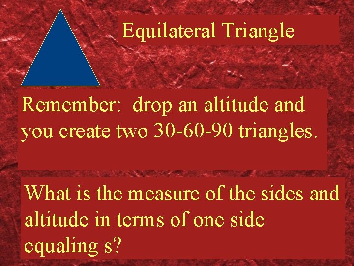 11 5 Areas of Regular Polygons Equilateral Triangle