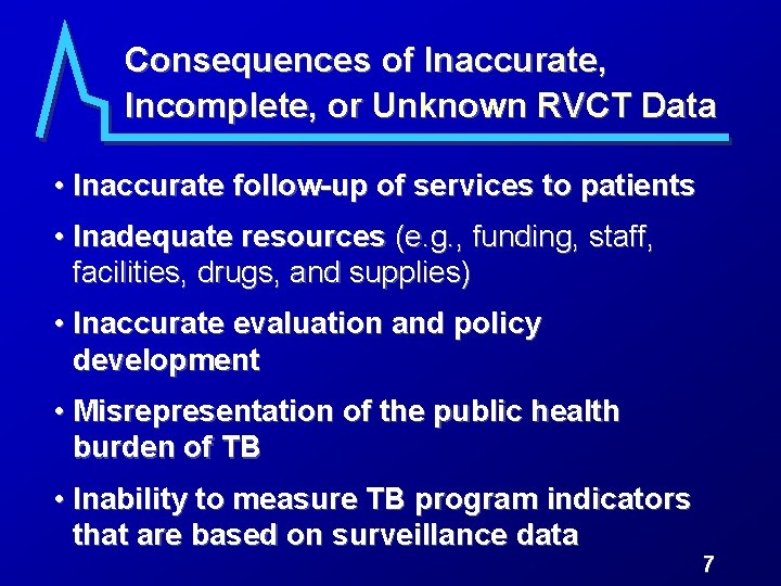 CDC Tuberculosis Surveillance Data Training Revised Report of