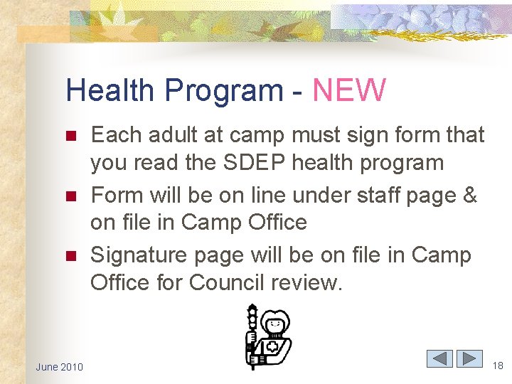 Day Camp Winona Camp Overview and Introduction Use