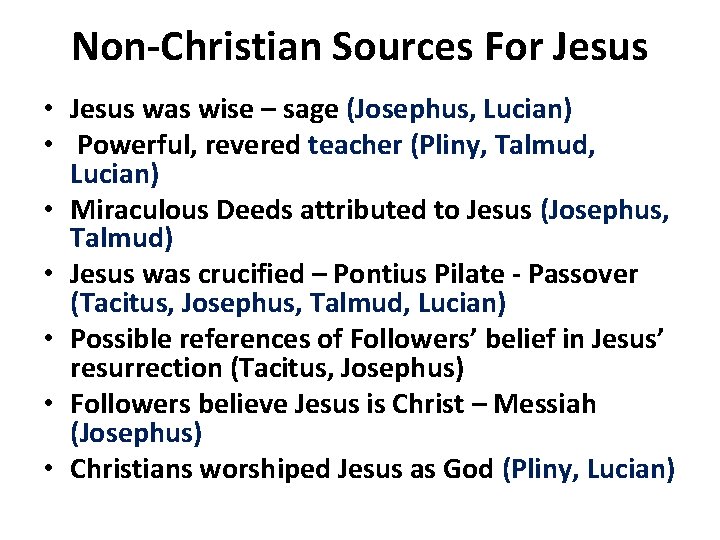 Did Jesus actually live according to secular history