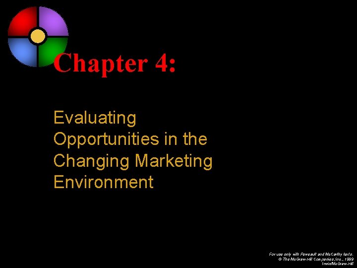 Chapter 4 Evaluating Opportunities in the Changing Marketing