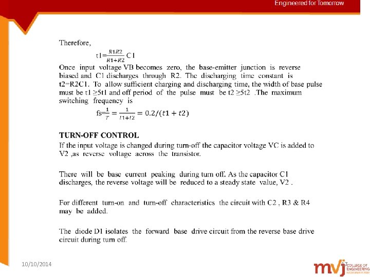 UNIT 2 POWER TRANSISTORS 10102014 1 Topic details