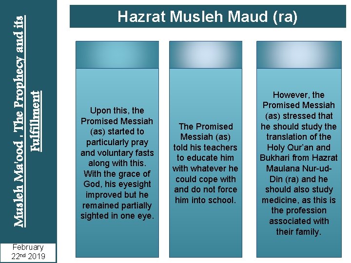 Musleh Maood The Prophecy and its Fulfillment February