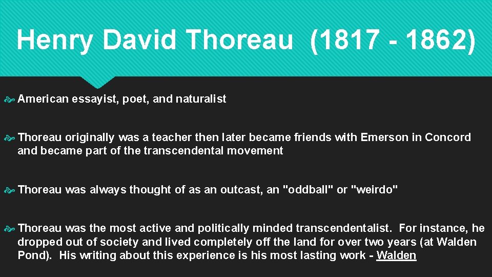 A Quick Overview of Romanticism and Transcendentalism Poe