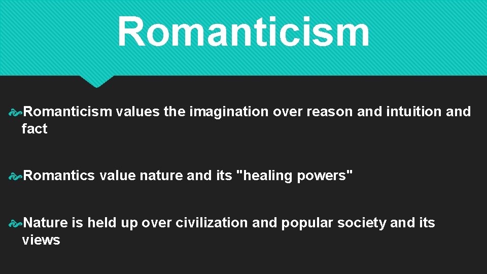A Quick Overview of Romanticism and Transcendentalism Poe