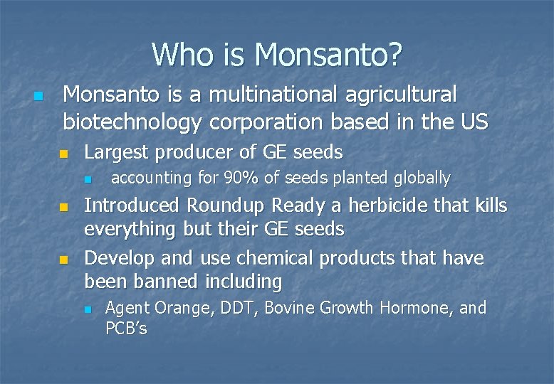 GMO facts and Food Consumption By Jodi Demerly