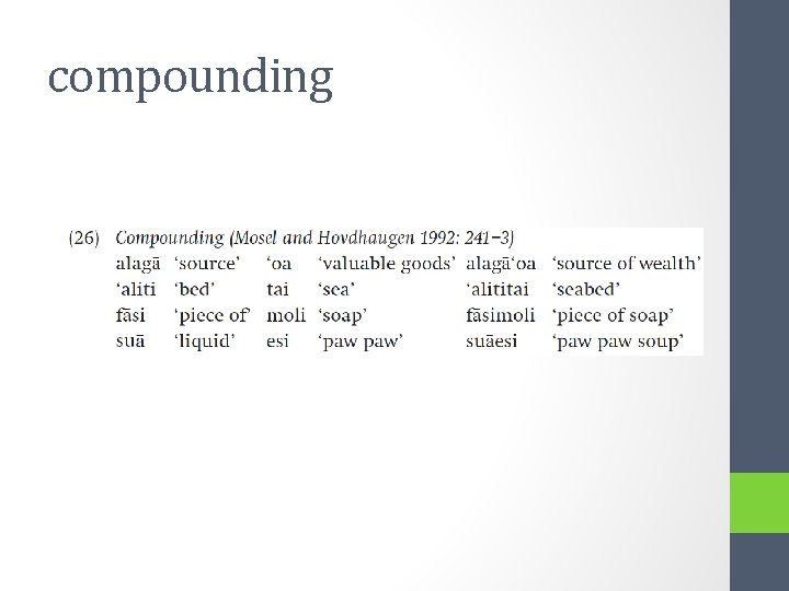 Typology Morphological typology Introduction See the big picture