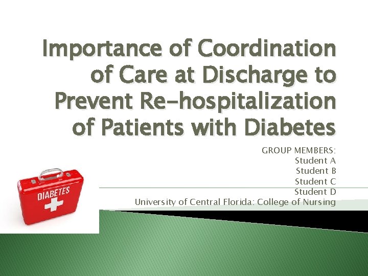 Importance of Coordination of Care at Discharge to