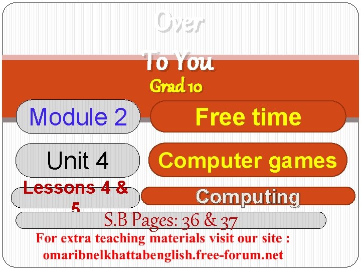 Over To You Grad 10 Module 2 Free