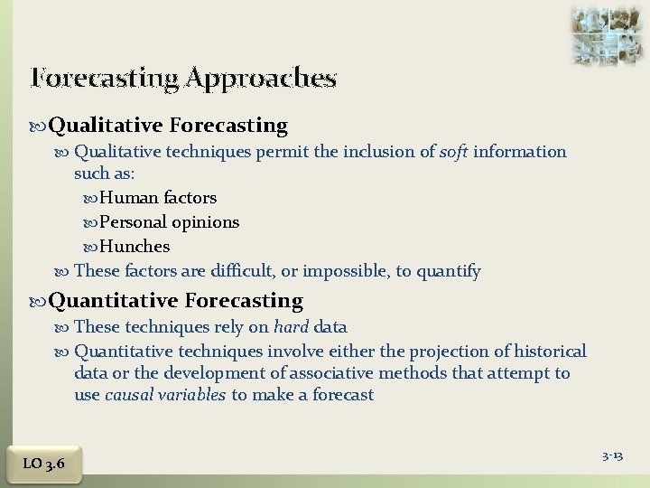 Chapter 3 Forecasting Copyright 2015 Mc GrawHill Education