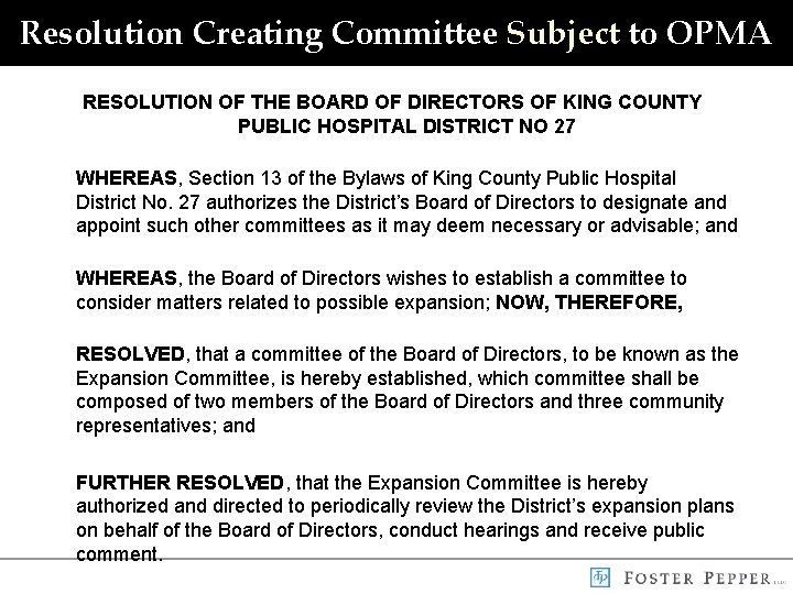 Association of Washington Public Hospital Districts Making Your