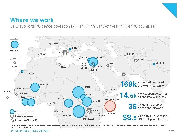 Background briefing for Fifth Committee members DFS ENVIRONMENT