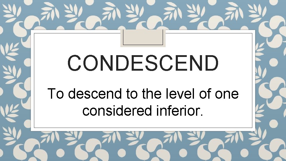 TO KILL A MOCKINGBIRD VOCABULARY ABERRATION Deviation from