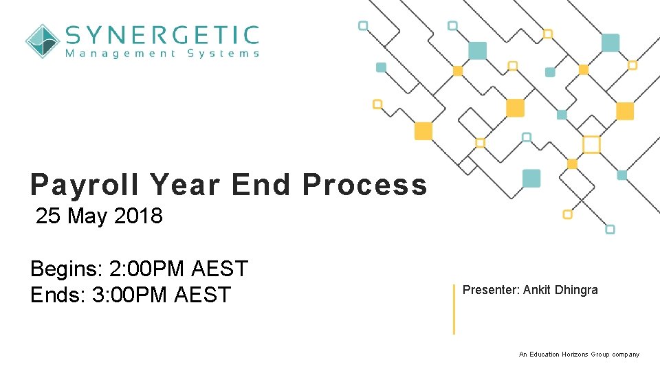 Payroll Year End Process 25 May 2018 Begins