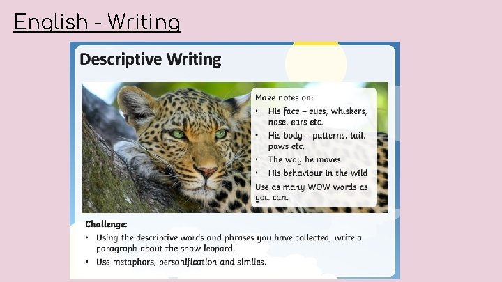 Good morning Year 5 Monday 1 st June