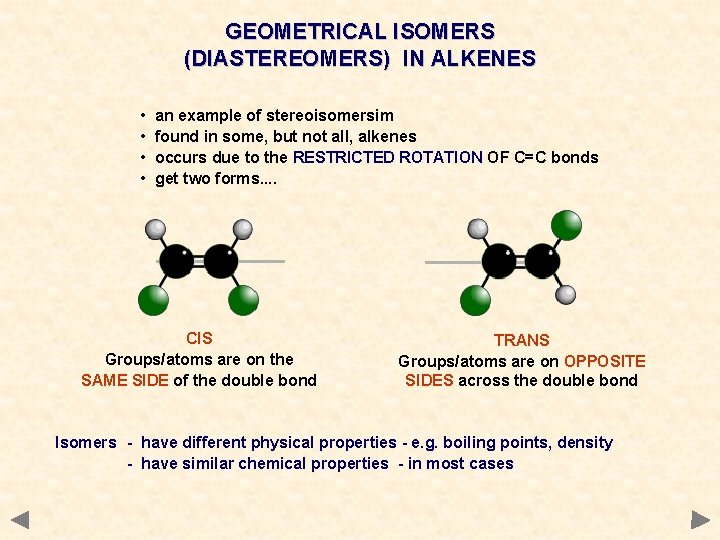 ISOMERS Learning Goals I will understand the difference