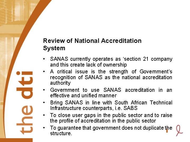 ACCREDITATION FOR CONFORMITY ASSESSMENT CALIBRATION AND GOOD LABORATORY