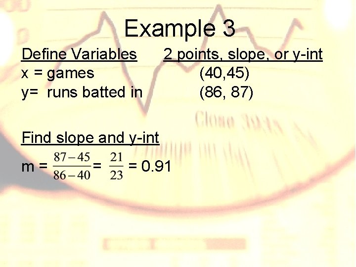 Algebra 1 Notes Lesson 5 4 Writing Equations