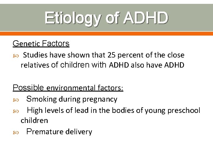 Attentiondeficit Hyperactive Disorder By Aamir K Aditi J