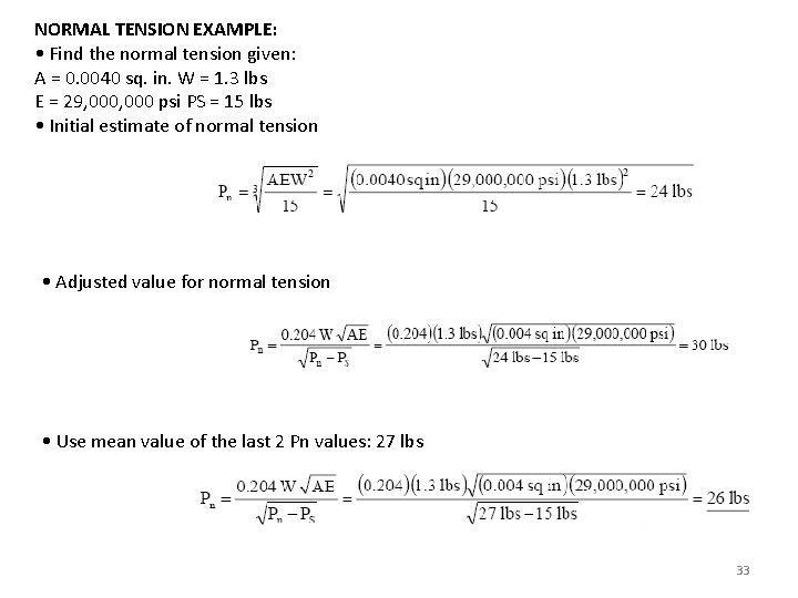 Correction of Tape Measurements 1 q STANDARD CONDITIONS
