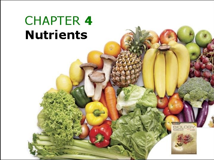 CHAPTER 4 Nutrients Chapter 4 Nutrients 4 1