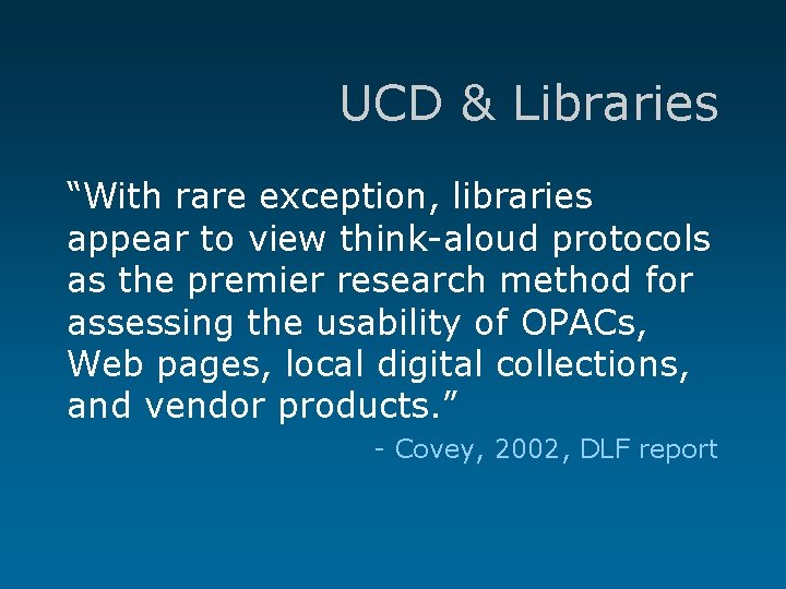 studying digital library use if we build it