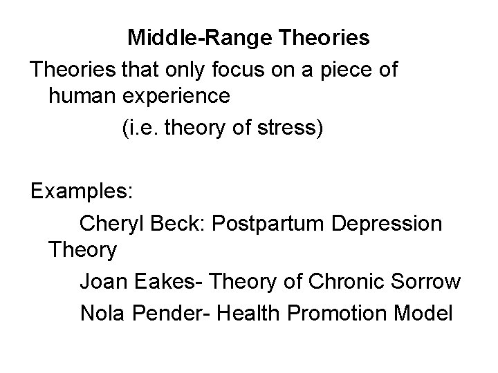 Nursing Research Theories and Models Key Terms Concept