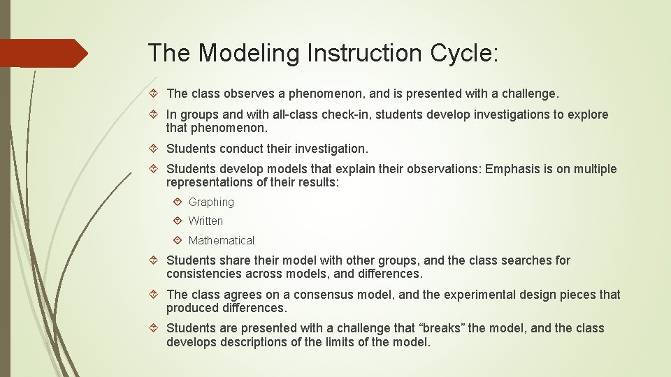 Introduction to Modeling Instruction The Bouncing Ball Lab