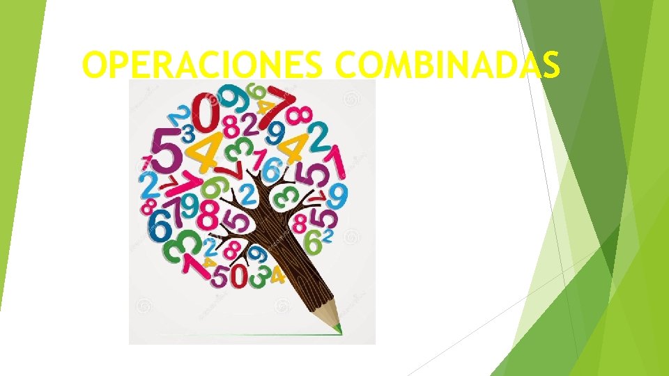 OPERACIONES COMBINADAS Recordemos que son las operaciones combinadas