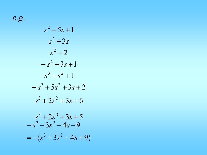 Remember Settling time Stability Characteristic values eigenvalues poles