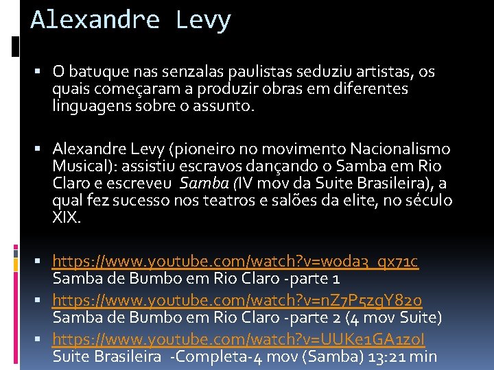 APONTAMENTOS PARA A HISTRIA DO SAMBA DE BUMBO