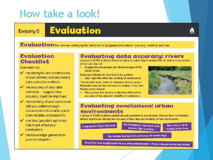 Applied Fieldwork Enquiry 6 Evaluation The six stages