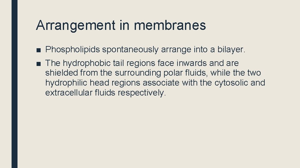 TOPIC 1 3 MEMBRANE TRANSPORT The structure of