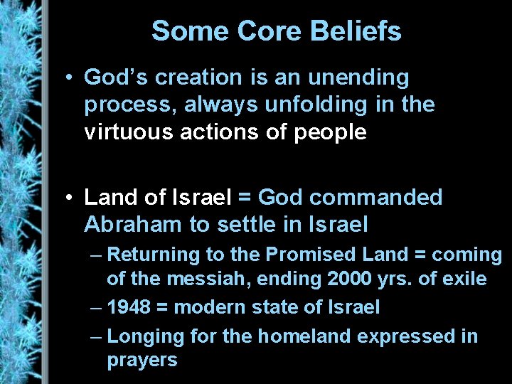 Judaism Brief Overview Origins God established covenant with