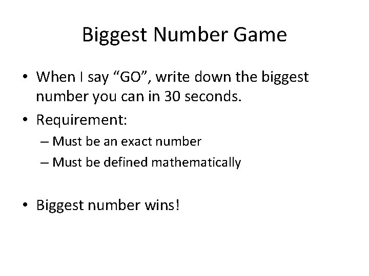 What Every Biologist Chemist and Poet Should Know