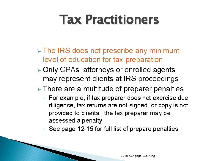 Chapter 12 Tax Administration Tax Planning Income Tax